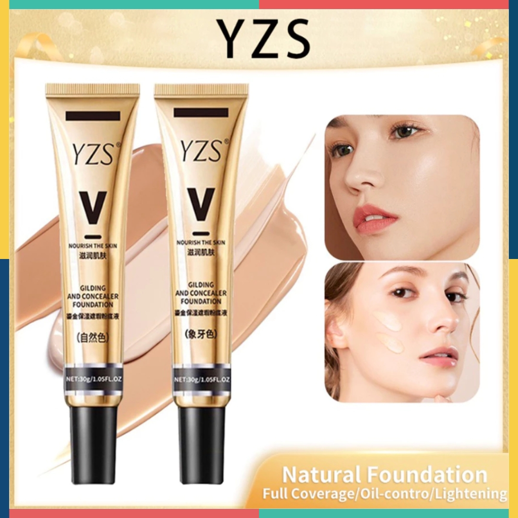 Jual YZS Liquid Matte Foundation Waterproof Oil Control Full Coverage ...