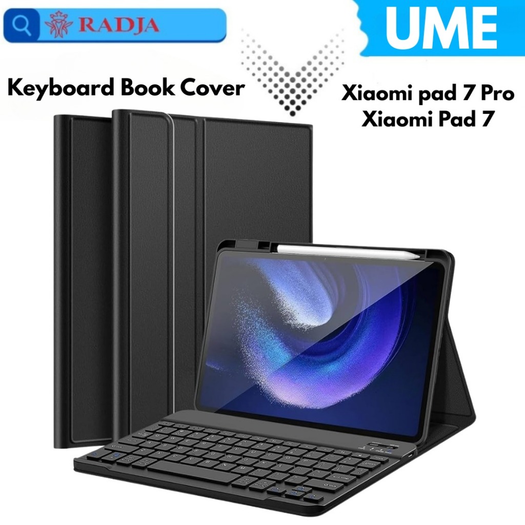 Jual Ume Keyboard Book Cover Flip Xiaomi Pad 7 Pro - Xiaomi Pad 7 ...