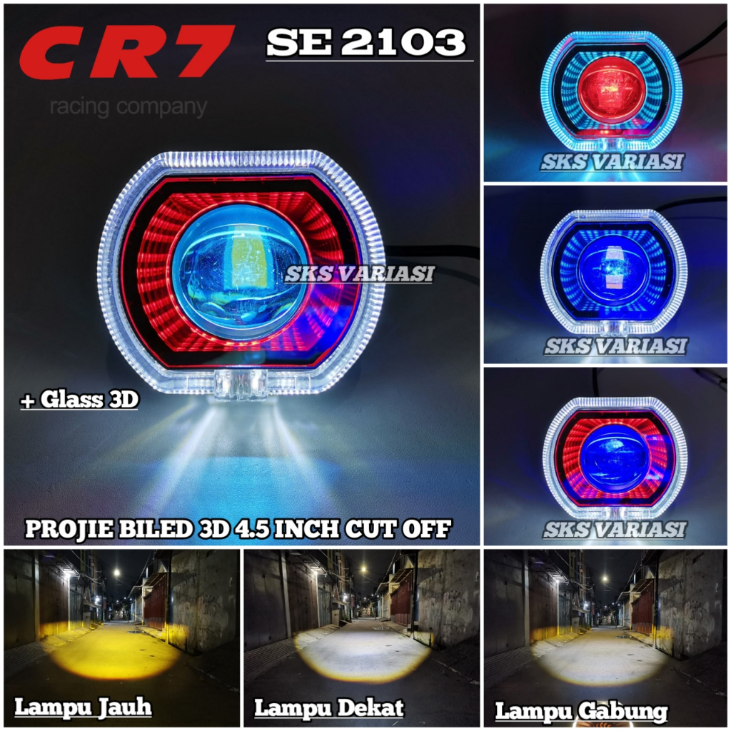 Jual Projie Biled CR7 SE 2103 4.5 Inch Plus Glass 3D Devil Shroud High ...