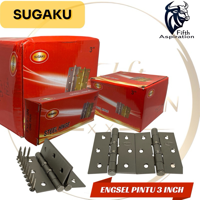 Jual Engsel Sugaku/Engsel stainless 3 Inch /Engsel pintu /Engsel ...
