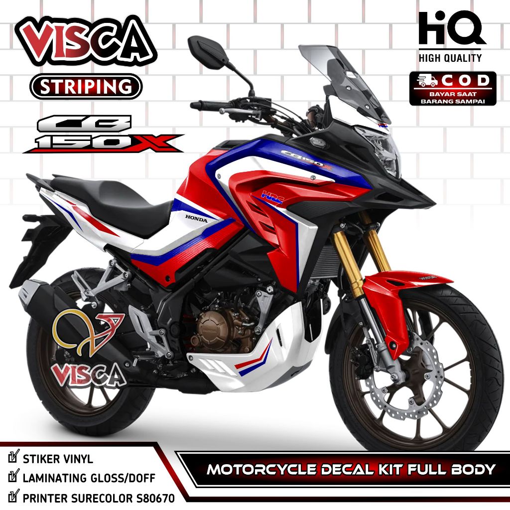 Jual Stiker CB 150 X Full Body - Dekal CB150X - Striping CBX Variasi ...