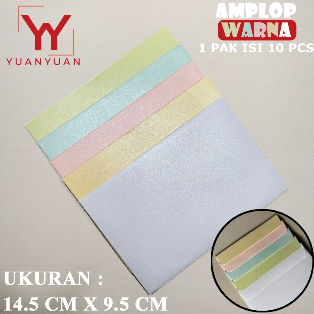 Jual [ ISI 10 PCS ] Amplop Vintage | Amplop Berwarna | JASMINE | FANCY ...