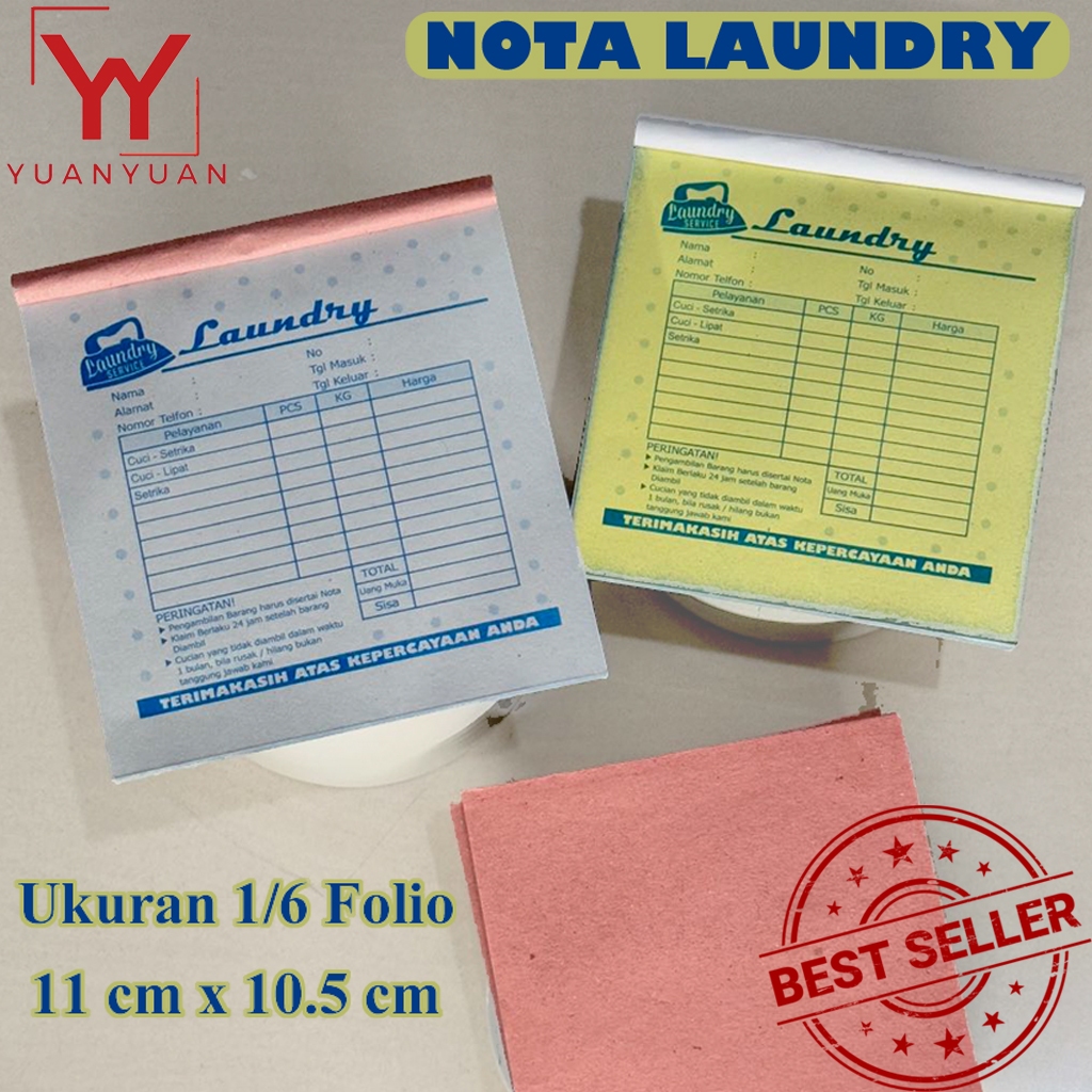 Jual Buku Nota Laundry Kecil 2 Ply NCR Polos Nota Olshop Nota Kontan ...