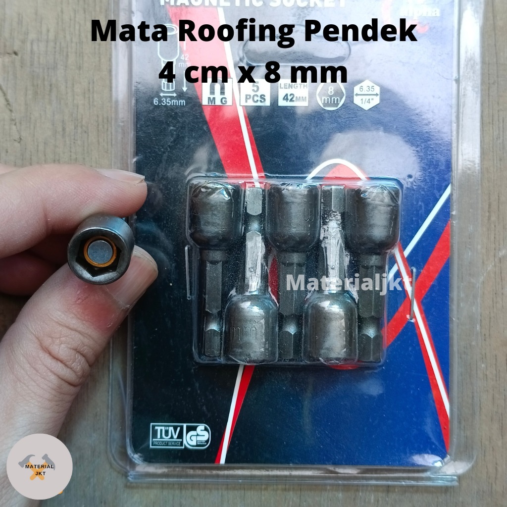 Jual Mata Roofing Pendek 4 CM x 8 MM Rumping Rufing Roping Baja Ringan ...