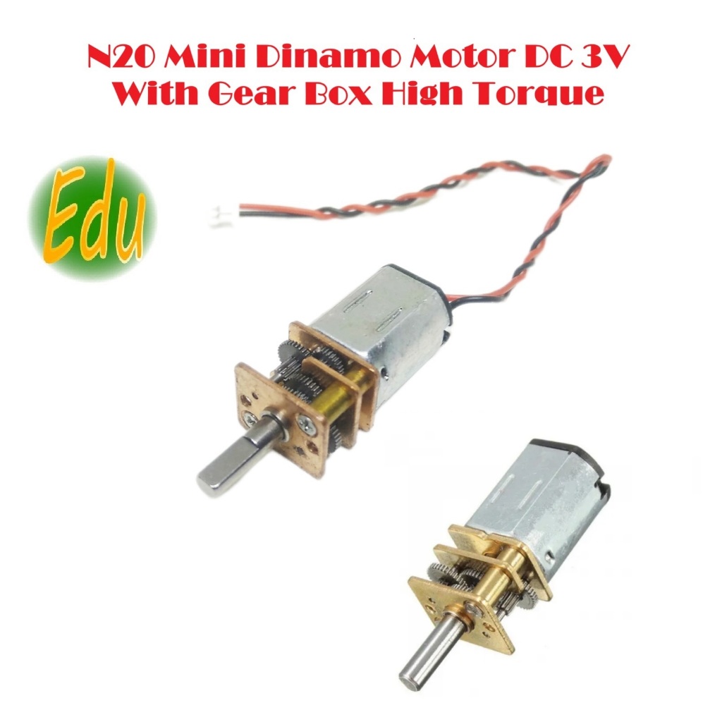 Jual Mini N20 Dinamo Motor DC 3V 6V Dengan Gear Box Metal Torsi Tinggi ...