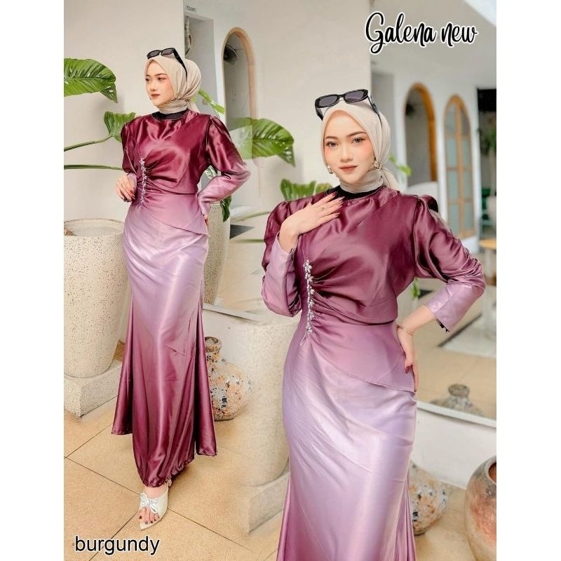 Jual GALENA DRESS GAMIS PESTA BUSANA MUSLIMAH KONDANGAN LAMARAN NIKAHAN ...