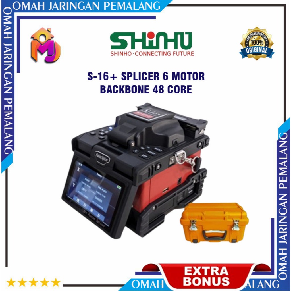 Jual (PROMO) Splicer Shinhu S-16+ 6 Motor Spek Backbone 48 Core Lebih ...