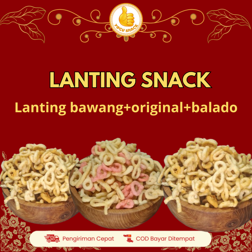 Jual Lanting Bawang, Original & Balado - Snack Komplit | Camilan Khas ...