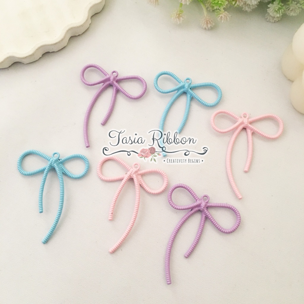 Jual Manik Besi Bowtie Pita Series (Manik Besi Viral)- metal shape ...