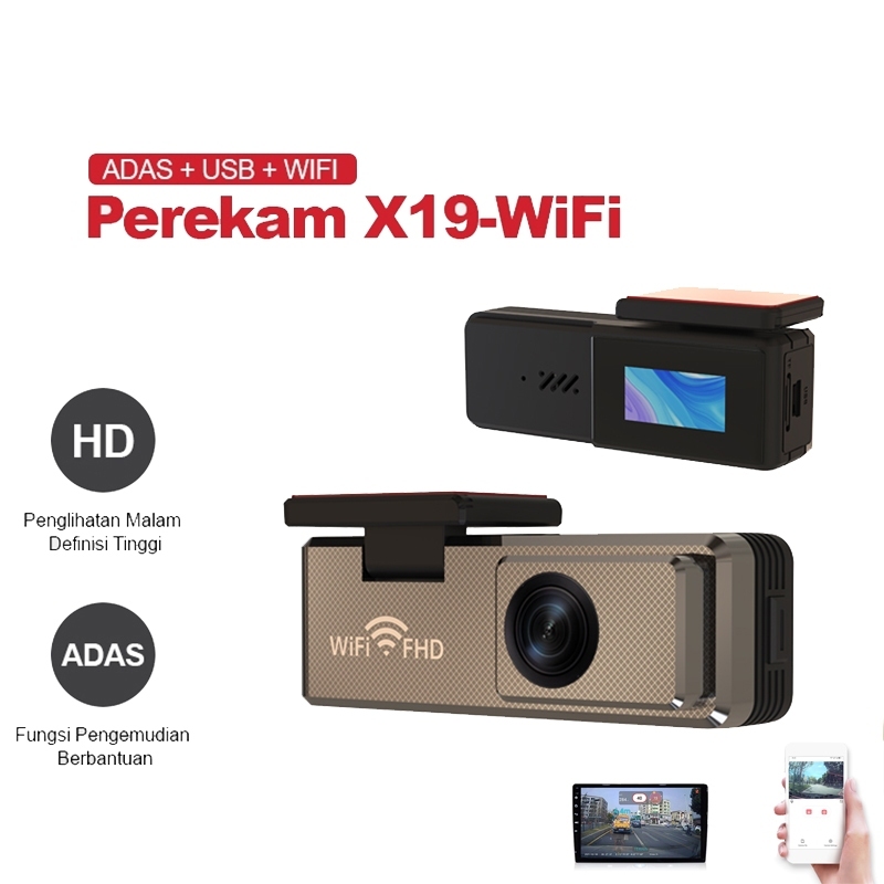 Jual dashcam mobil Perekam berkendara wifi HD 1080P Dash Cam dengan ...