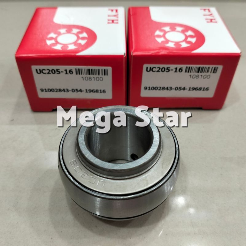 Jual BEARING INSERT UC 205-16 ( As 25.4mm ) FYH asli Japan | Shopee Indonesia