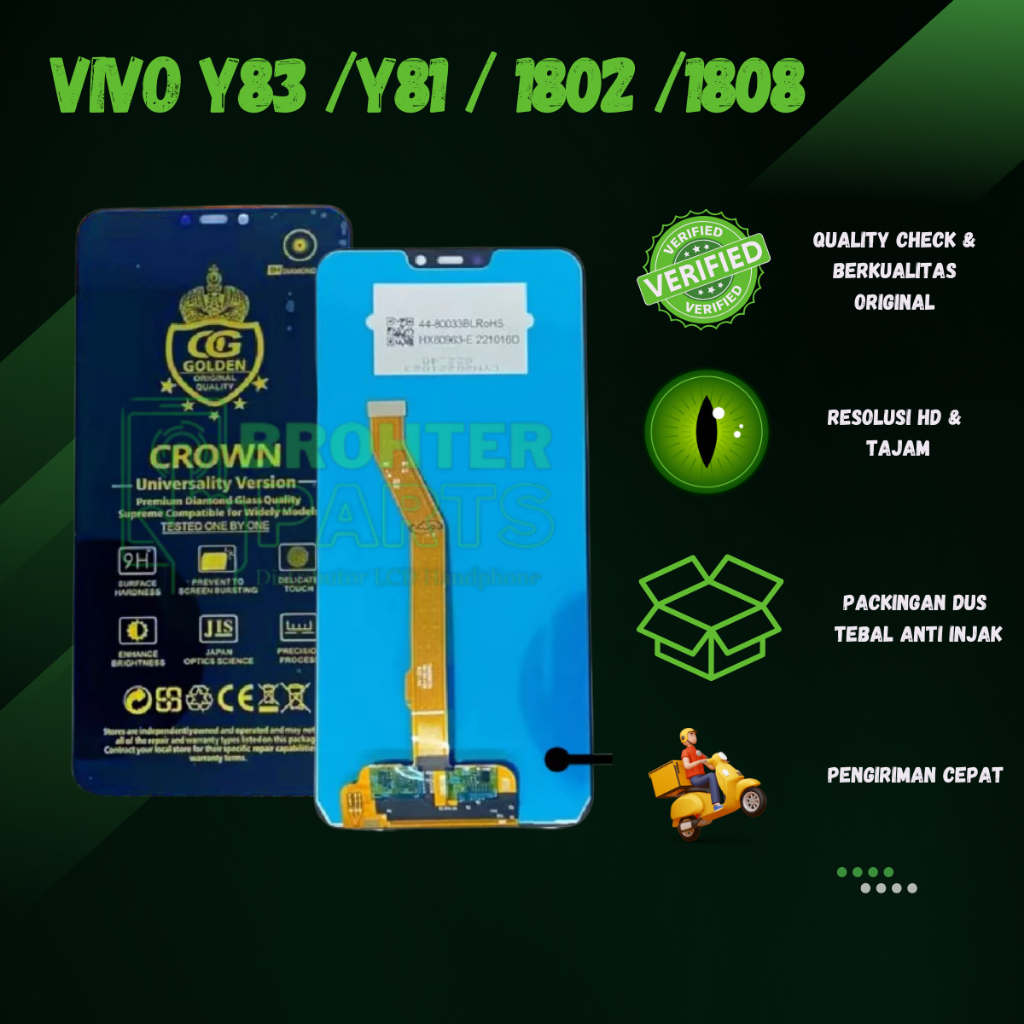 Jual LCD VIVO Y83/Y81/1802/1808 TOUCHSCREEN FULLSET COMPLETE | Shopee ...