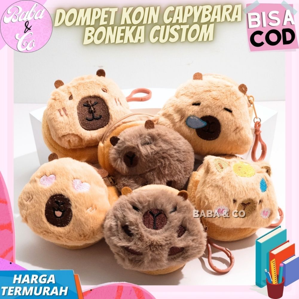 Jual DOMPET BONEKA CAPYBARA CUSTOM LUCU UNIK POUCH KOIN BONEKA BESAR ...