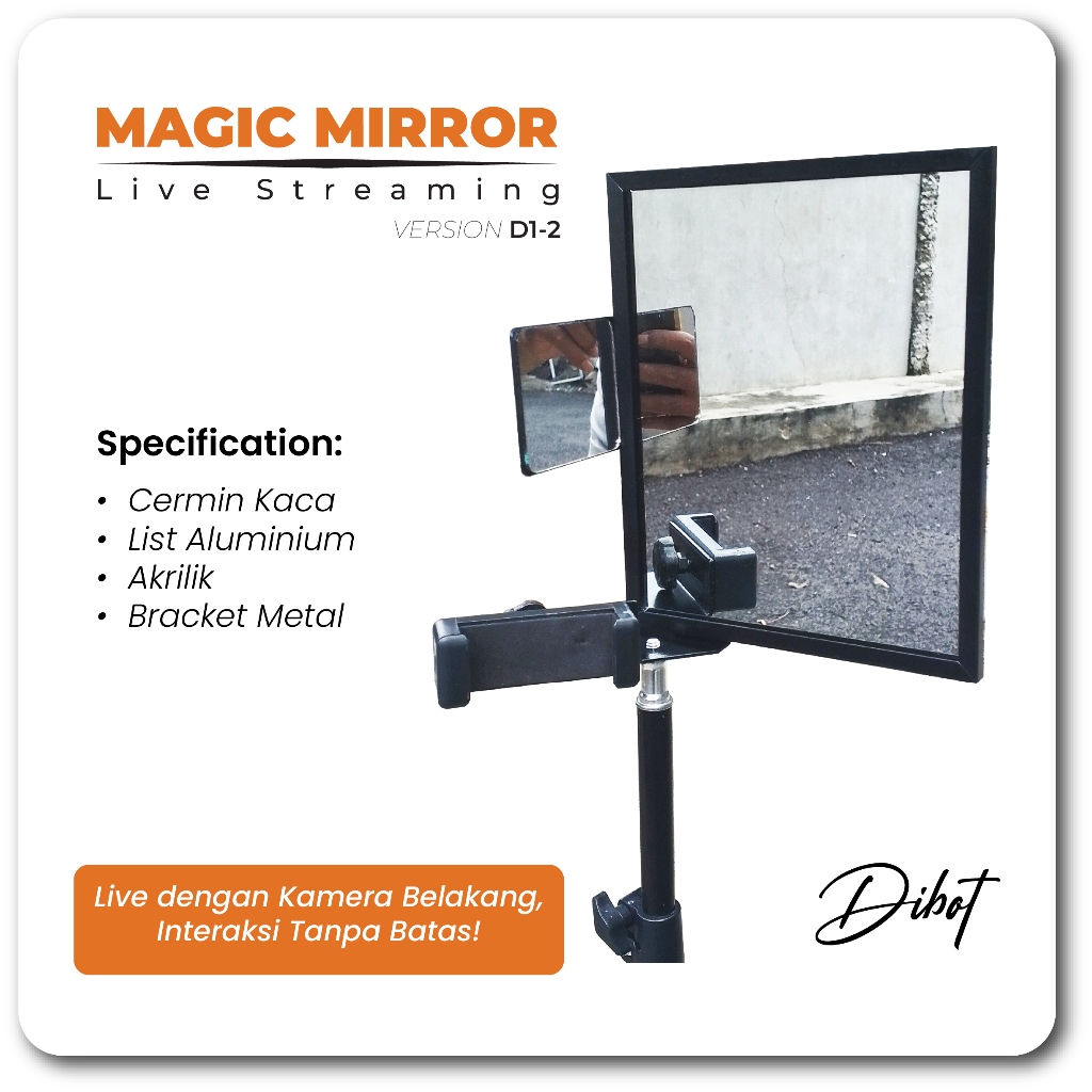 Jual Mirror Stand / Magic Mirror Live Streaming / Cermin untuk Live ...