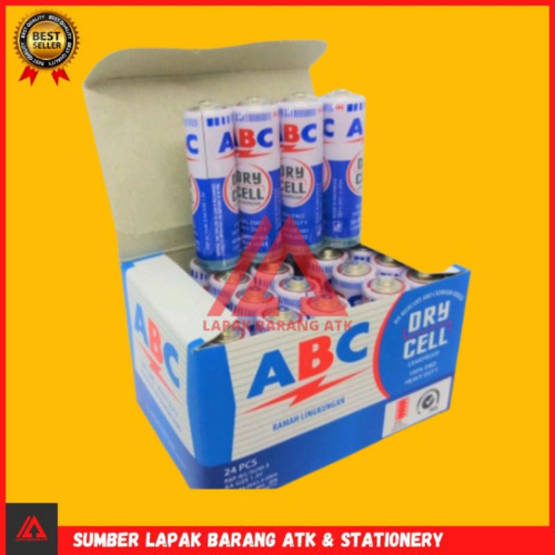 Jual ABC Battery AA Biru / Batre A2 Jam dinding / remot | Shopee Indonesia