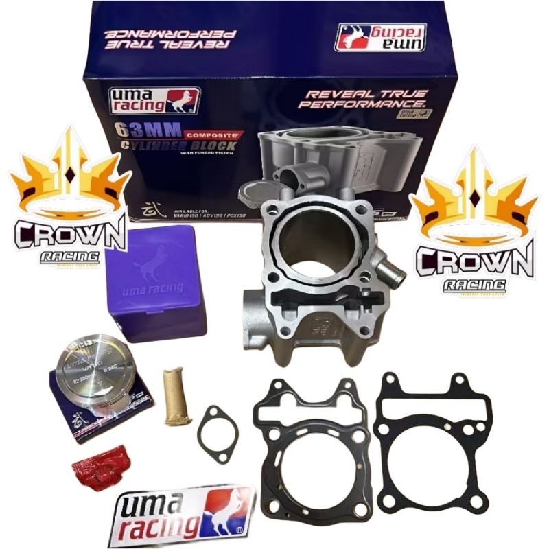 Jual Blok Seher Uma Racing 63mm Yamaha Nmax 155 / Aerox 155 / R15 V3 / WR155 / XSR 155 / MT15 ...