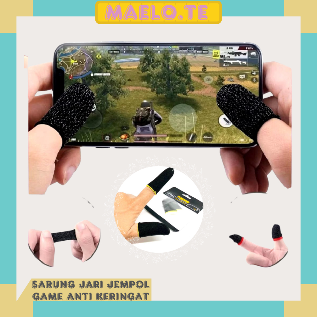 Jual [5 Pasang] Sarung Tangan Jempol Game/Finger Cots For Game/Sarung ...