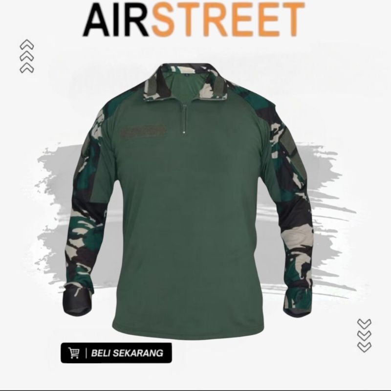 Jual Kaos BDU TNI Dryfit Kombinasi Loreng Slimfit Terlaris Drifit Tactical Jersey Kaos lengan ...