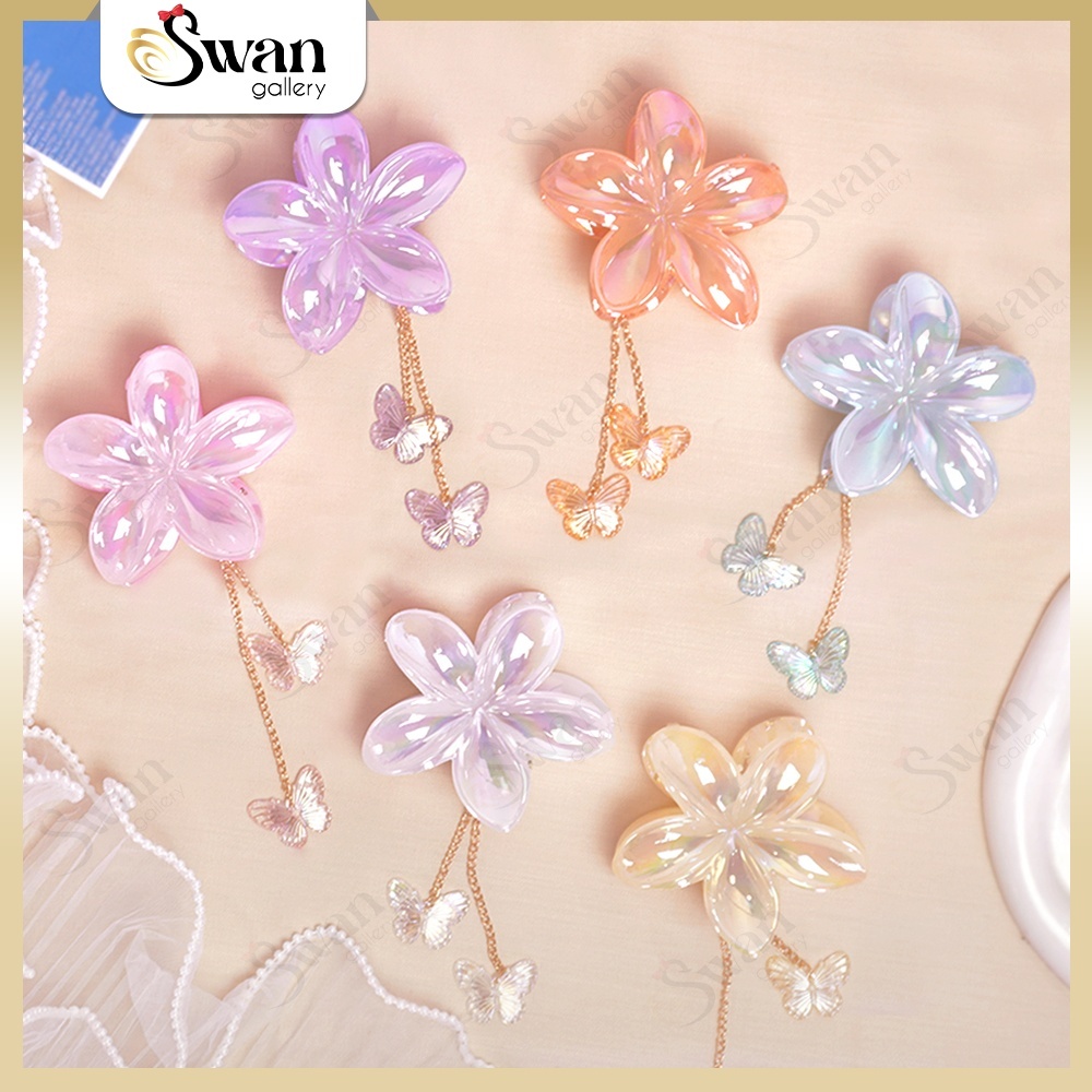 Jual Jedai Rambut Bunga Kamboja Glossy Kaitan Kupu Jepit Kamboja Bali ...