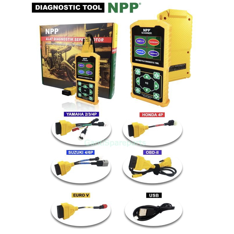 Jual ALAT SCANNER DIAGNOSTIK INJEKSI ECU ECM MOTOR HONDA YAMAHA SUZUKI ...