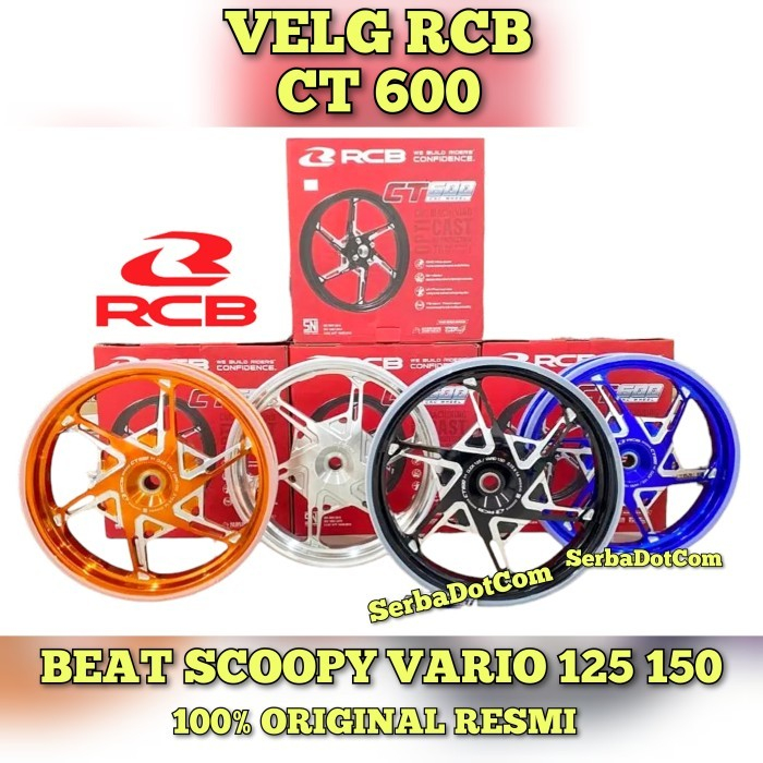 Jual VELG RCB CT600 RACING BOY BEAT SCOOPY VARIO 125 VARIO 150 CT600 CT ...