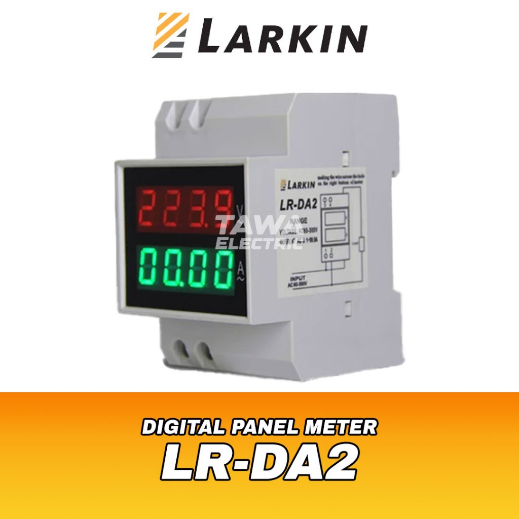Jual Larkin LR-DA2 LRDA2 Digital Din rail Meter Volt Ampere Multi LED ...