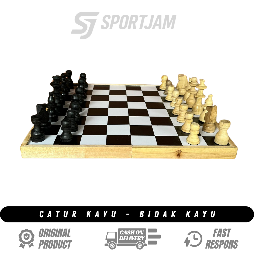 Jual Papan Catur Kayu Bidak Kayu Chess Game | Shopee Indonesia