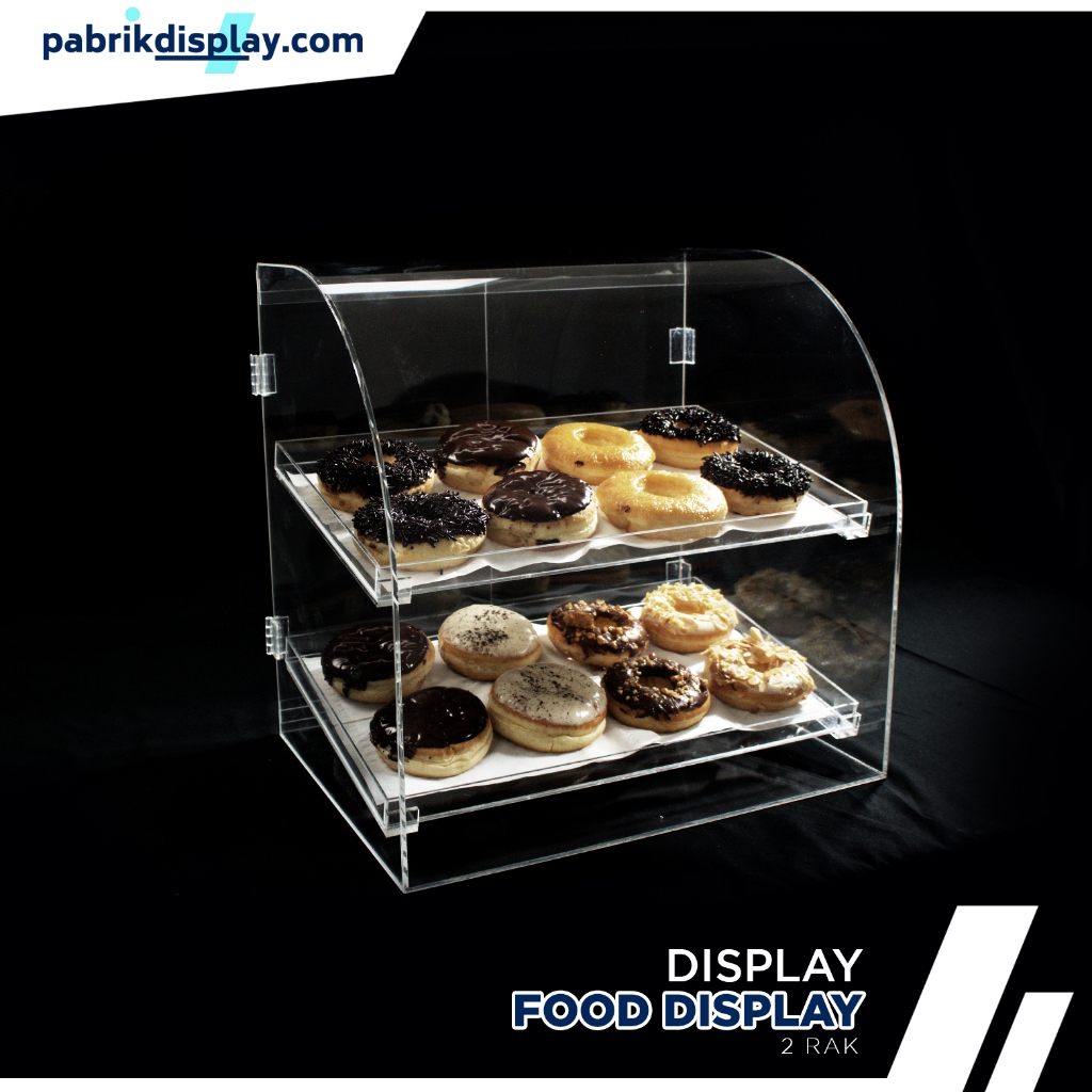 Jual Display kue akrilik rak | Acrylic Food Cupcake Bakery Shelves ...