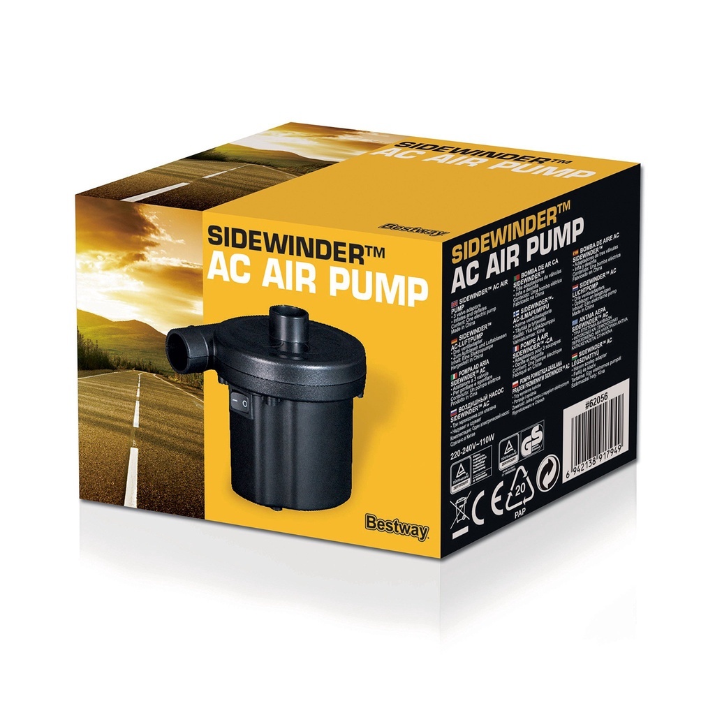 Jual Pompa Angin Elektrik Listrik Bestway Sidewinder AC Airpump 62056 | Shopee Indonesia