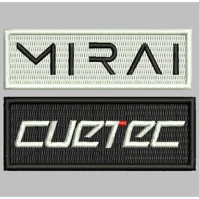 Jual MIRAI CUETEC LOGO A-A345 PATCH BORDIR LOGO EMBLEM EMBROIDERY RBC ...