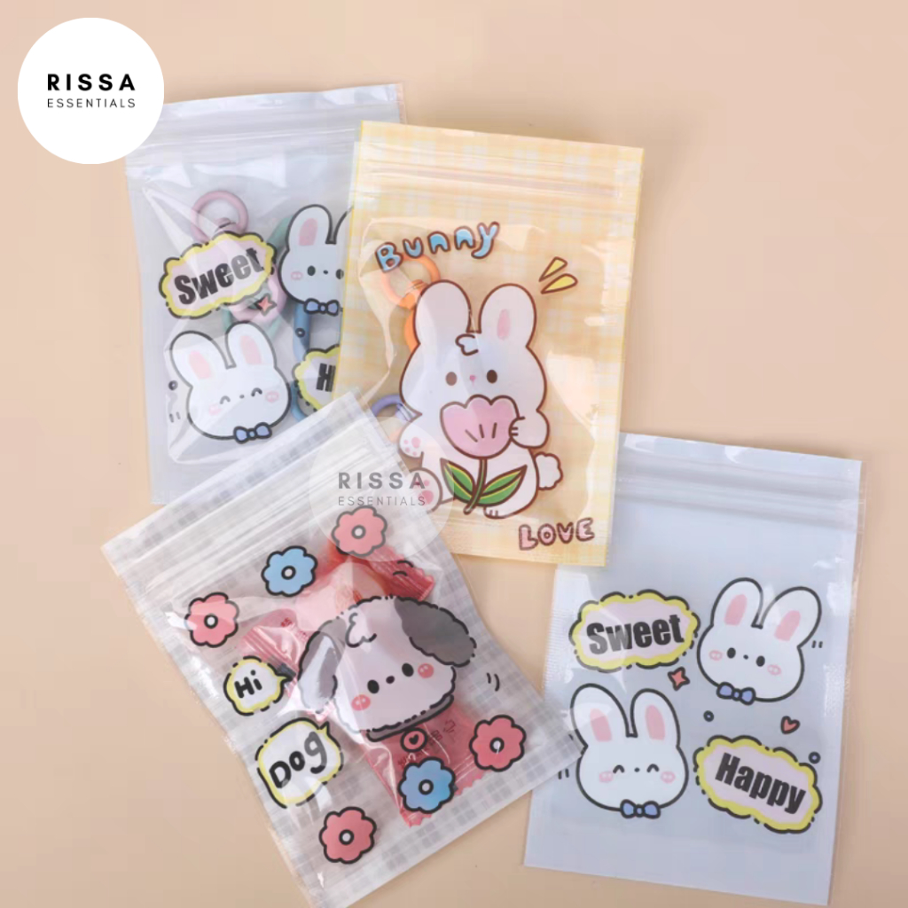 Jual [ISI±50 LEMBAR - 7.3x11cm] [RISSA] Plastik Klip Ziplock Motif Lucu ...