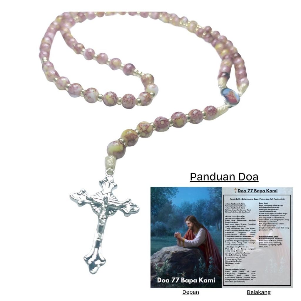 Jual Rosario 77 Bapa Kami Manao Batu Alam Dan Panduan Doa 77 Bapa Kami | Shopee Indonesia