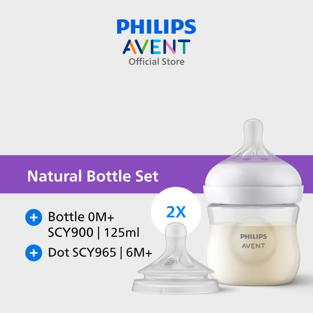 Jual Bundle Philips Avent Botol Natural SCY900/01 & Teat SCY965/02 ...