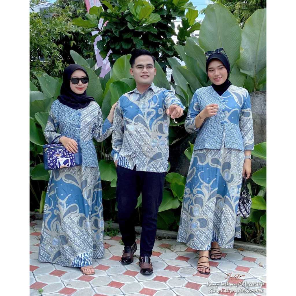 Jual Seragam batik kantor atasan kemeja dewasa pria hem anak blouse ...