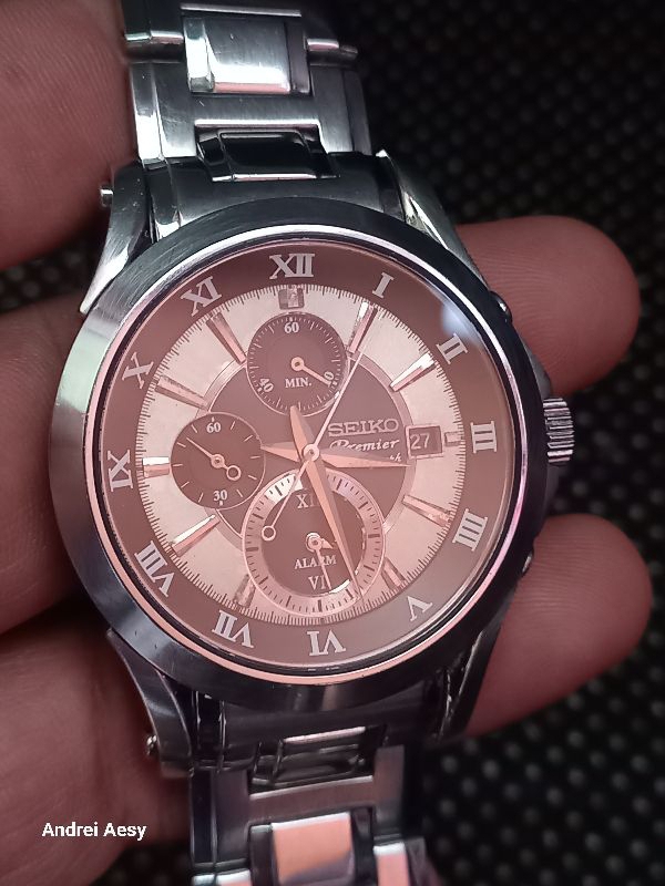 Jual Seiko premier Alarm Chronograph SNAF17P1 | Shopee Indonesia