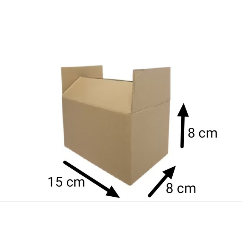 Jual kardus packing karton box kotak kecil polos murah ukuran 16x8x8 ...