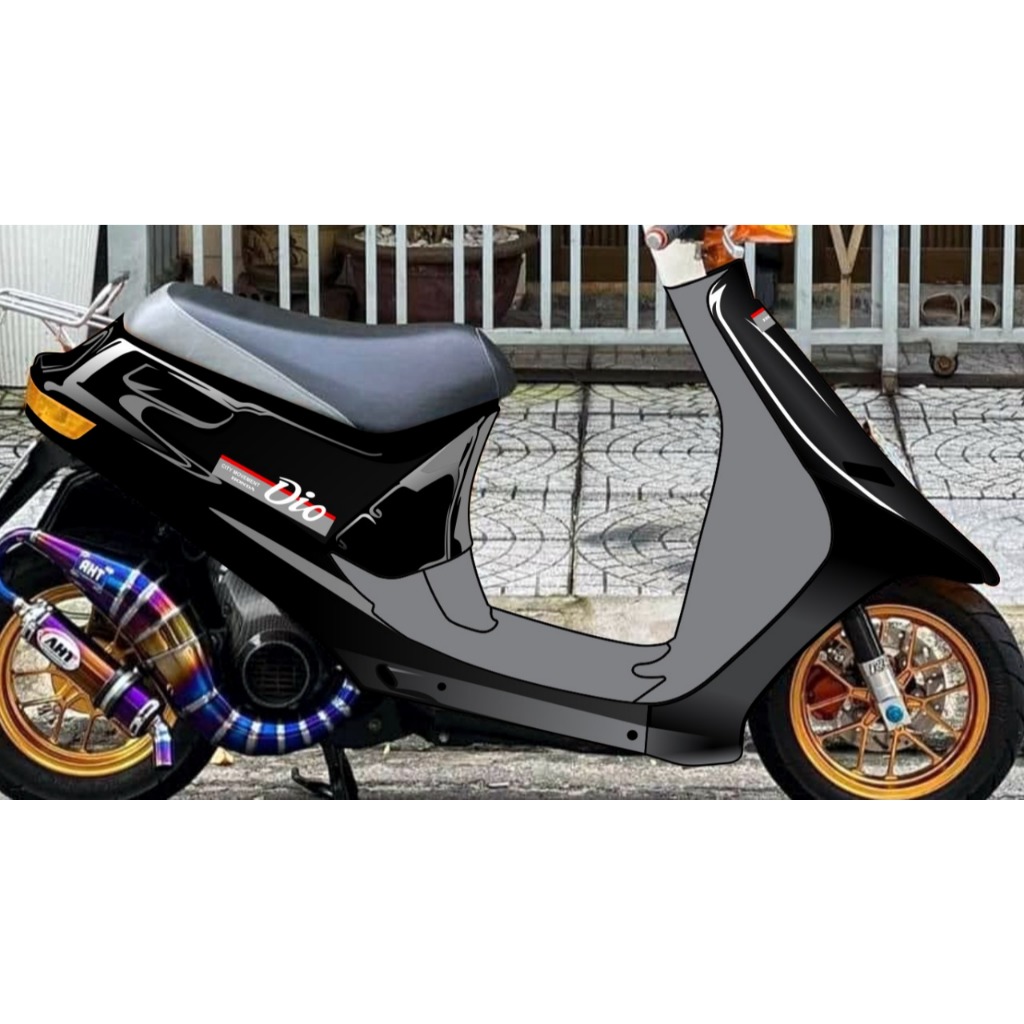Jual STIKER / Decals / STRIPING / Livery HONDA DIO SR AF17 City ...