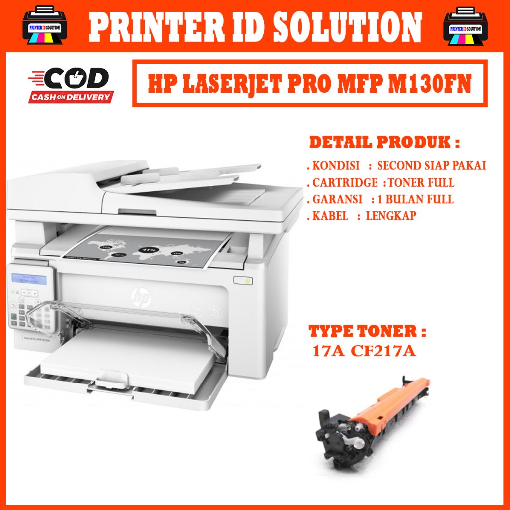 Jual Printer / Printer Fotocopy Hp Laserjet Pro Mfp M130Fn M130 Fn ...
