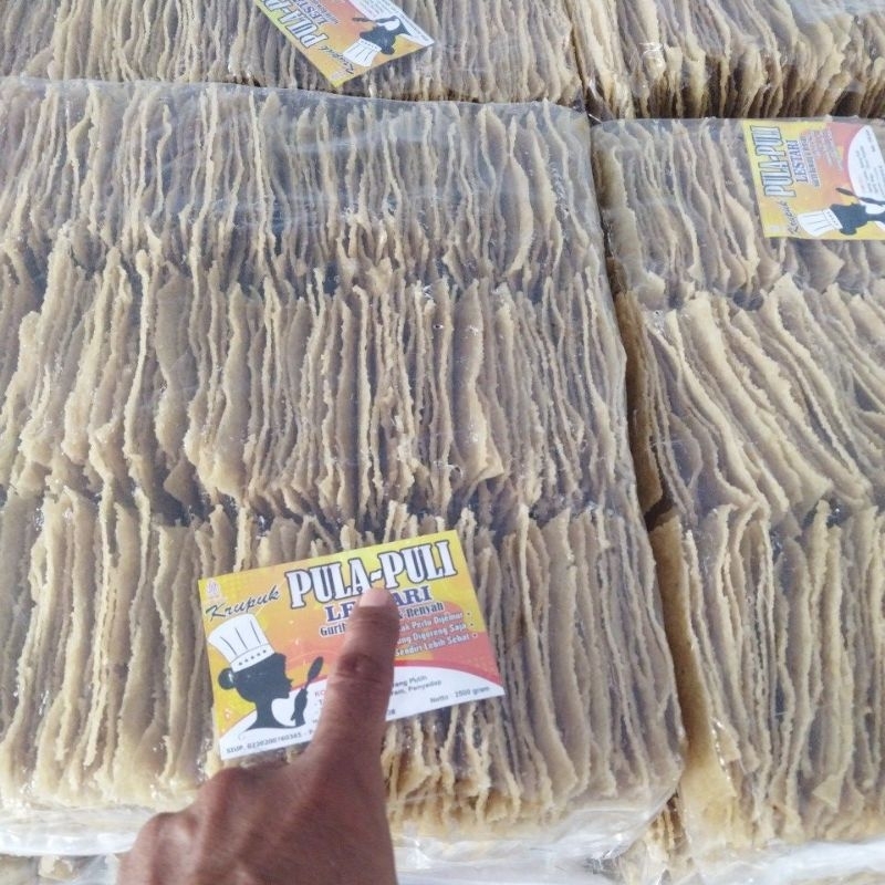 Jual Gendar PULA - PULI Kerupuk Mentah Lempeng Puli Khas Madiun Kemasan ...