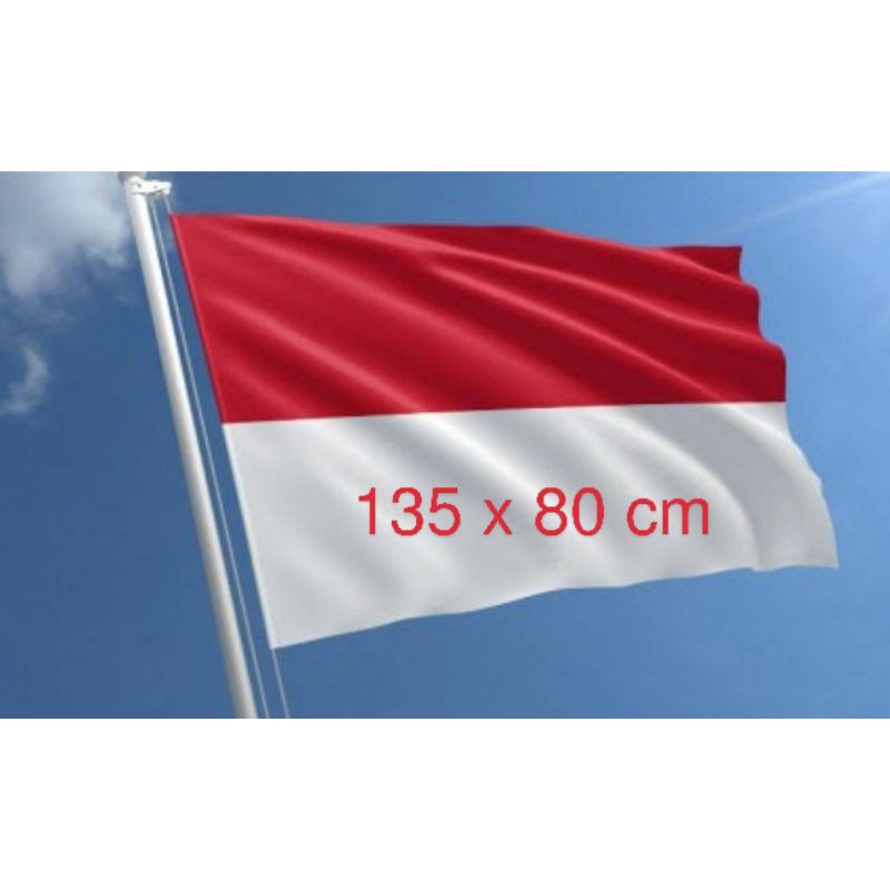 Jual 135 X 80 CM. Bendera Merah Putih Bendera BESAR Indonesia Satin ...