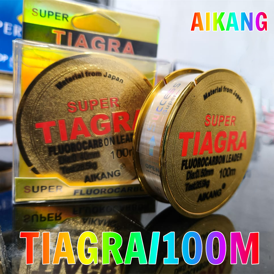 Jual Senar pancing Super Tiagra 100m Fluorocarbon leader Best Quality ...