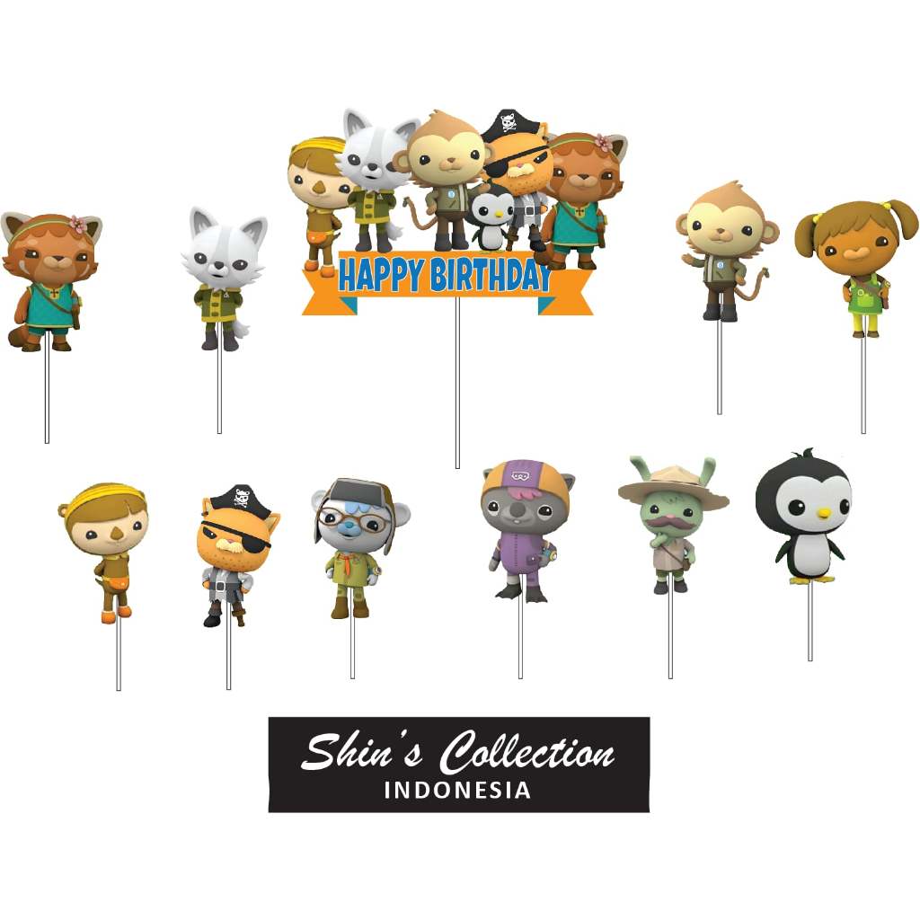 Jual Cake topper Octo Agents Octonauts | Shopee Indonesia