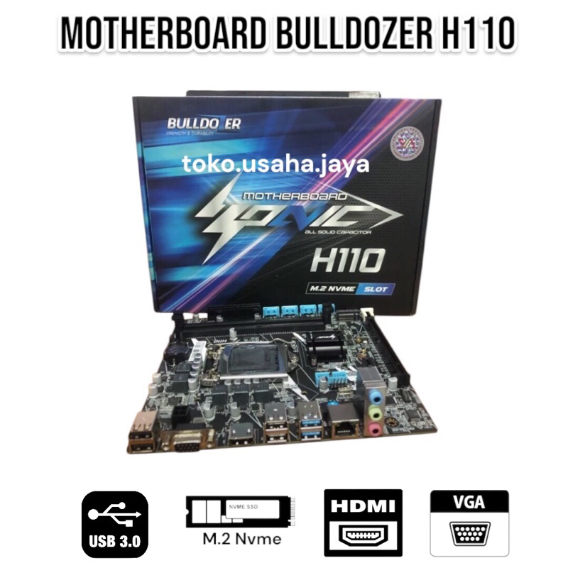 Jual Motherboard Bulldozer H110 M2 Nvme LGA1151 Ddr4 | Shopee Indonesia