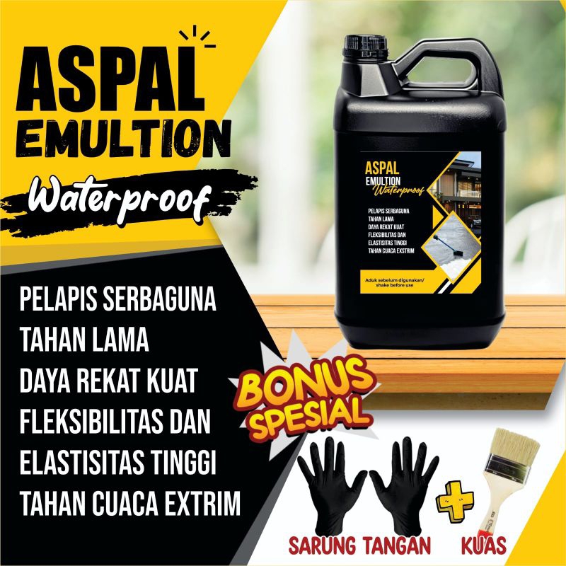 Jual ASPAL CAIR ANTI BOCOR DAN REMBES WATERPROOF 5 KG BITUMEN LEBIH ...