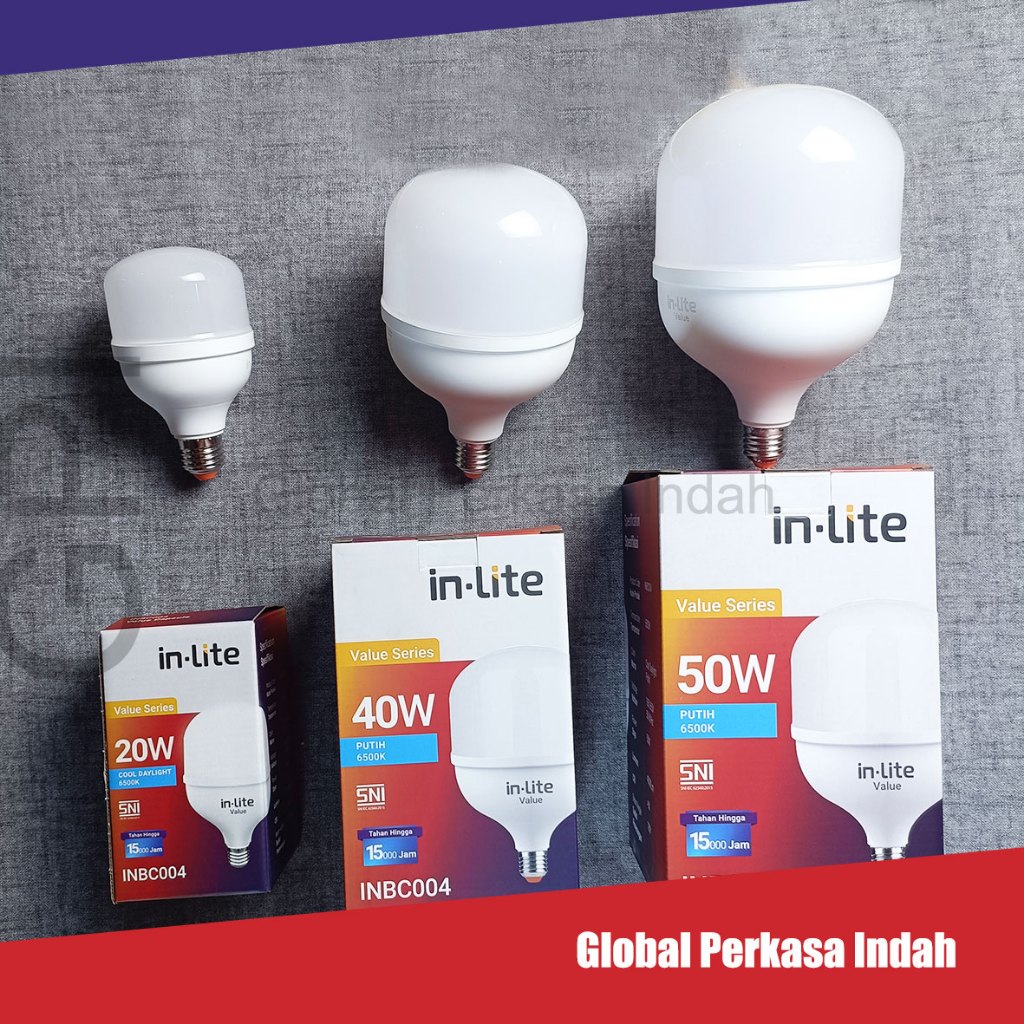 Jual INLITE LAMPU CAPSULE LED BULB 20W 30W 40W 50W INBC004 - PUTIH | Shopee Indonesia