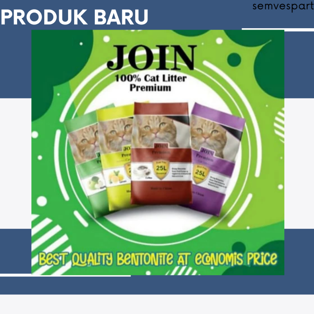 Jual Pasir Kucing Join Premium 25 liter | Shopee Indonesia