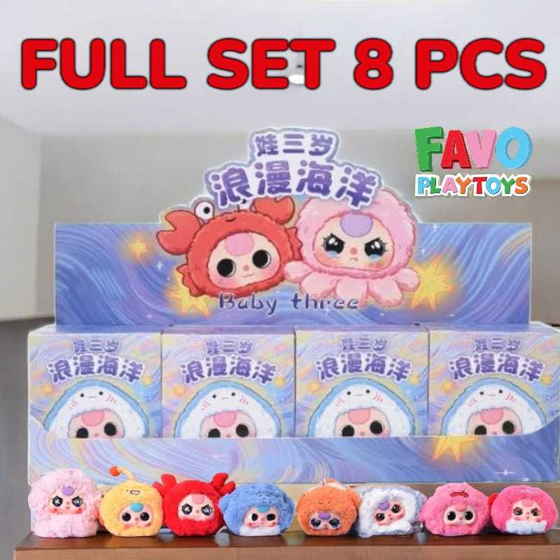 Jual BABY THREE Romantic Ocean Series - FULL SET 8 PCS Plush Pendant ...