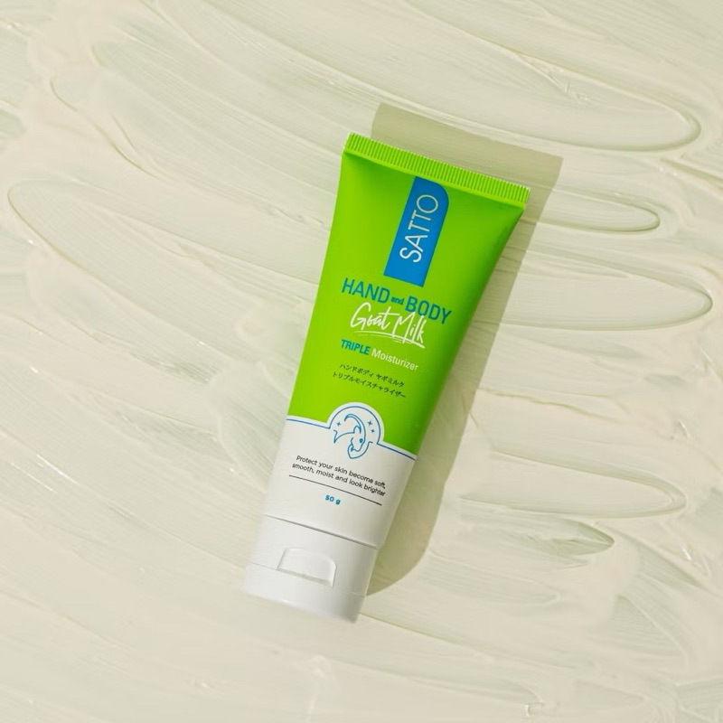 Jual Satto Hand & Body Goat Milk Triple Moisturizer 50 g | Shopee Indonesia