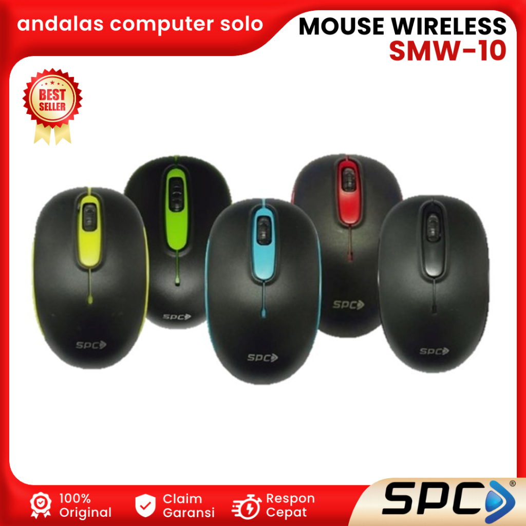 Jual MOUSE OFFICE WIRELESS 2.4GHz SPC SMW-10 MOUSE OFFICE WIRELESS PC ...