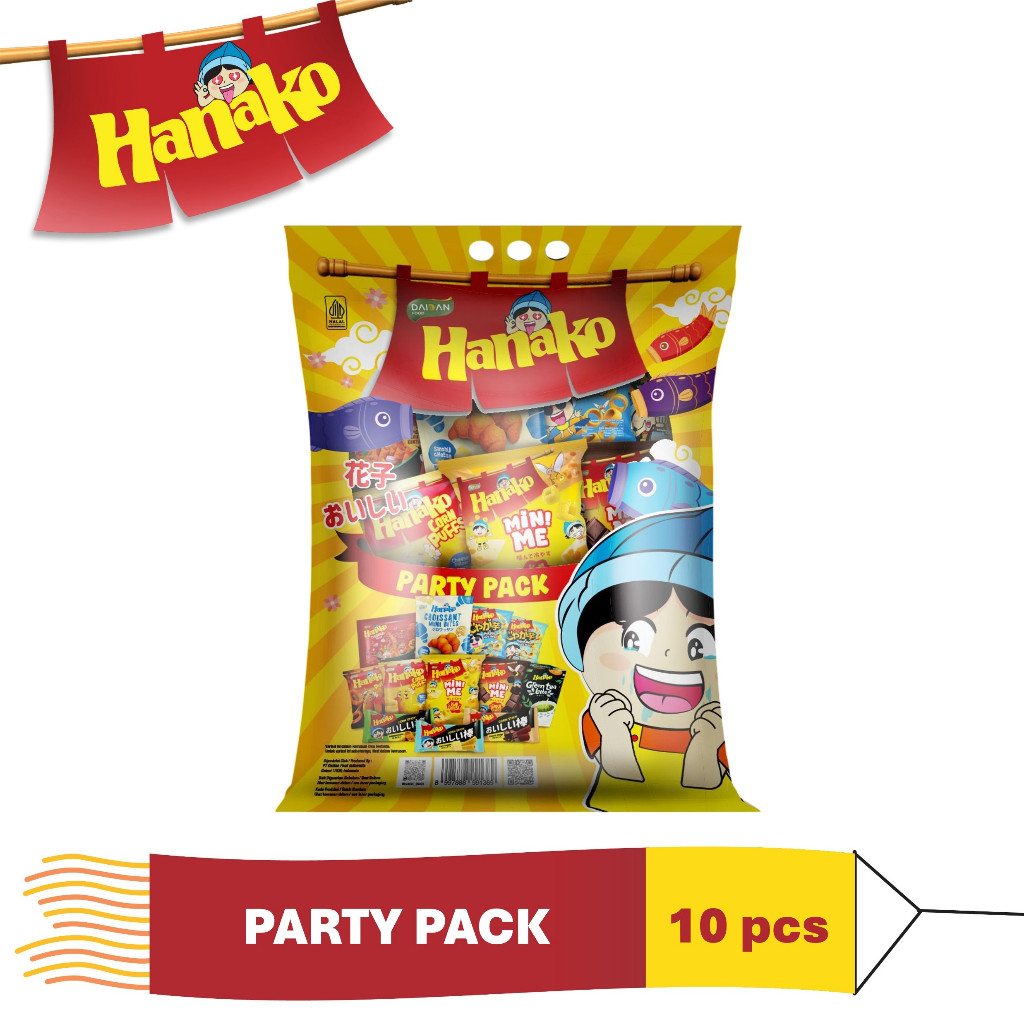 Jual Hanako Snack Party Pack / Goody Bag Ulang Tahun / Bingkisan Snack ...